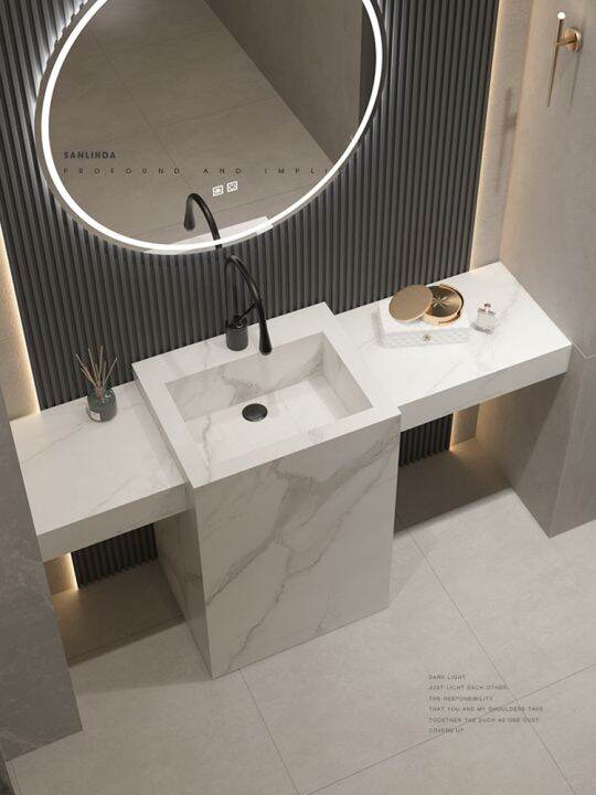 Carrying a rock plate column basin suit pillar type lavatory whole ...