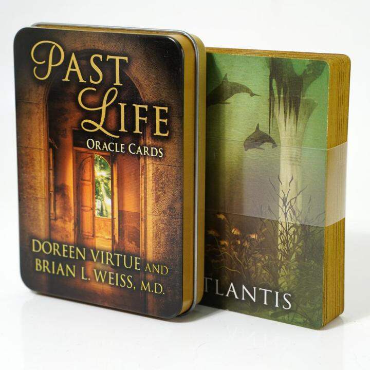 Past Life Oracle Tarot Deck In A Tin Box Gilded Edge for Fortune ...