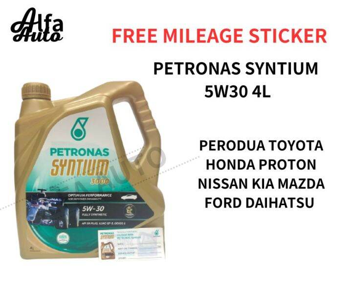 Petronas Syntium 3000 SE 5W-30 Engine Oil 4L Minyak Hitam Fully ...