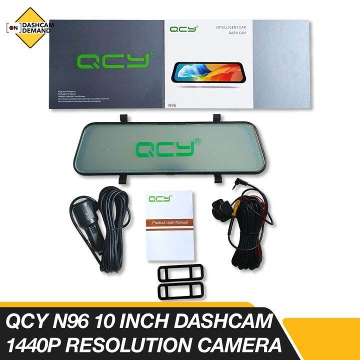 NEW QCY Dashcam N96 10 Inches Full Screen Car Camera IPS Touch Screen FHD Dash Cam for car ...