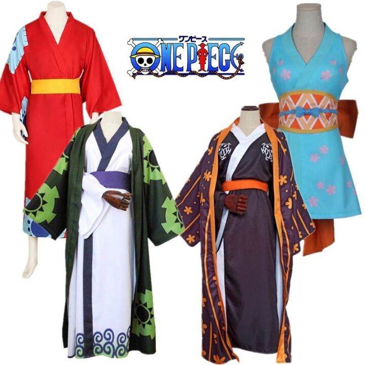 Halloween One Piece COS Trafalgar D Water Law/Wano Country Monkey D ...