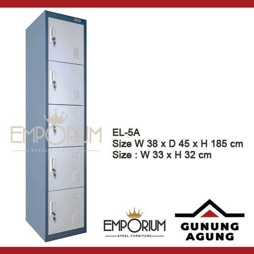 Loker Karyawan Besi 5 pintu EL-5A - Locker Besi 5 Pintu Emporium ...