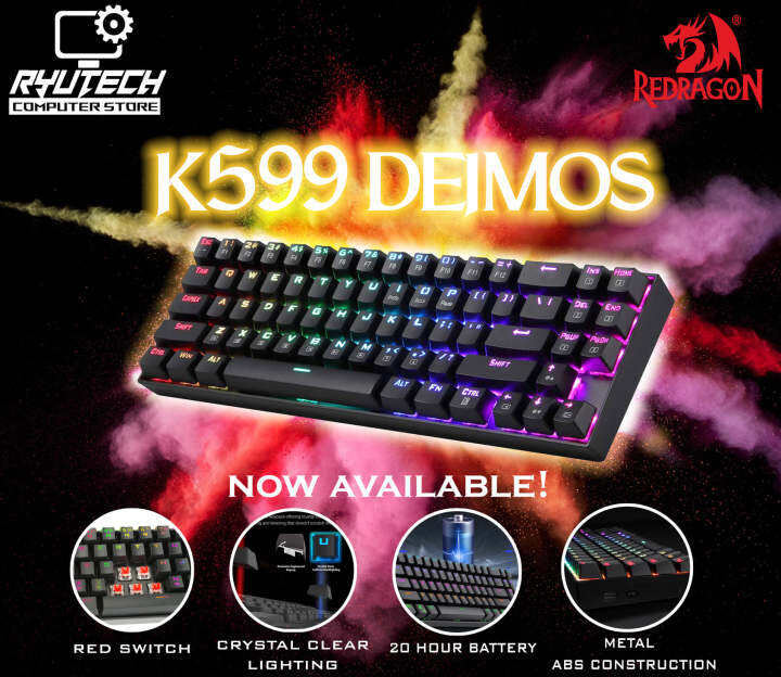 REDRAGON K599 DEIMOS MECHANICAL KEYBOARD | Lazada PH
