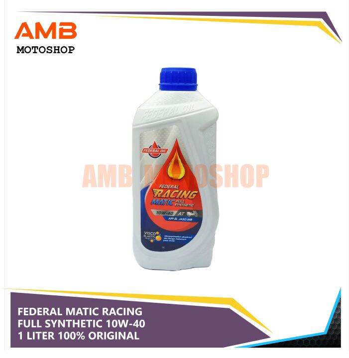 OLI FEDERAL MATIC RACING FULL SYNTHETIC 1 LITER 10W-40 100% ORIGINAL ...
