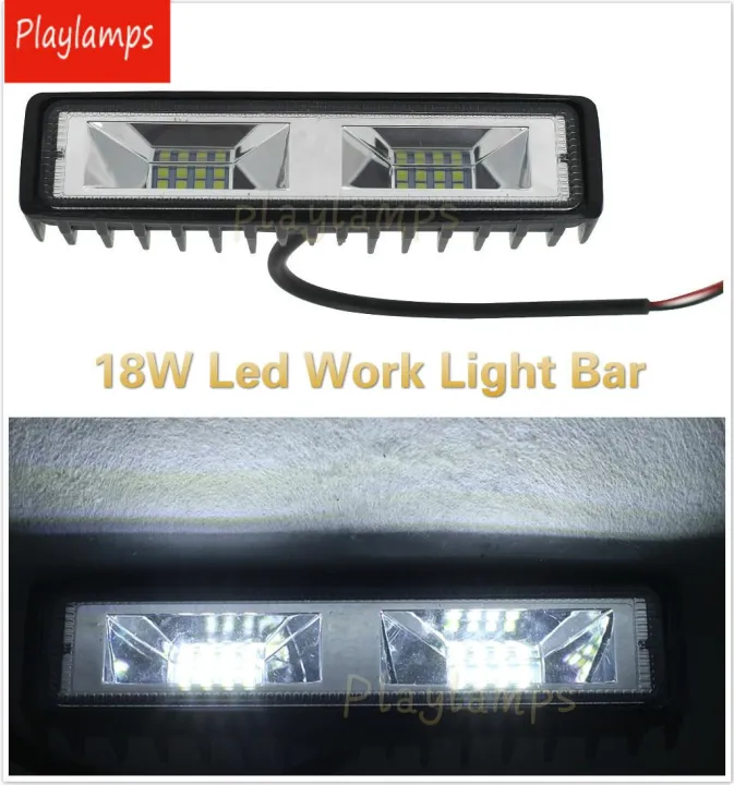 6 inch 12V 48W 16 LED Light Bar Work Lamp Flood Beam Bulb Car Driving ...