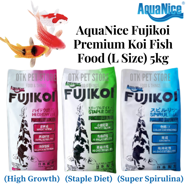 AquaNice Fujikoi Premium Koi Fish Food t (5kg) Staple Diet / High ...