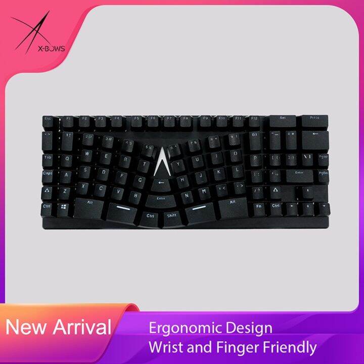 XBOWS LITE Ergonomic Mechanical Keyboard PCB Gateron Switch White LED ...