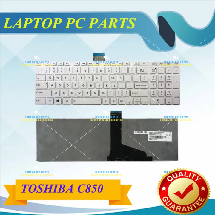 (WHITE) laptop keyboard for TOSHIBA Satellite C850 C850D C855 C855D ...