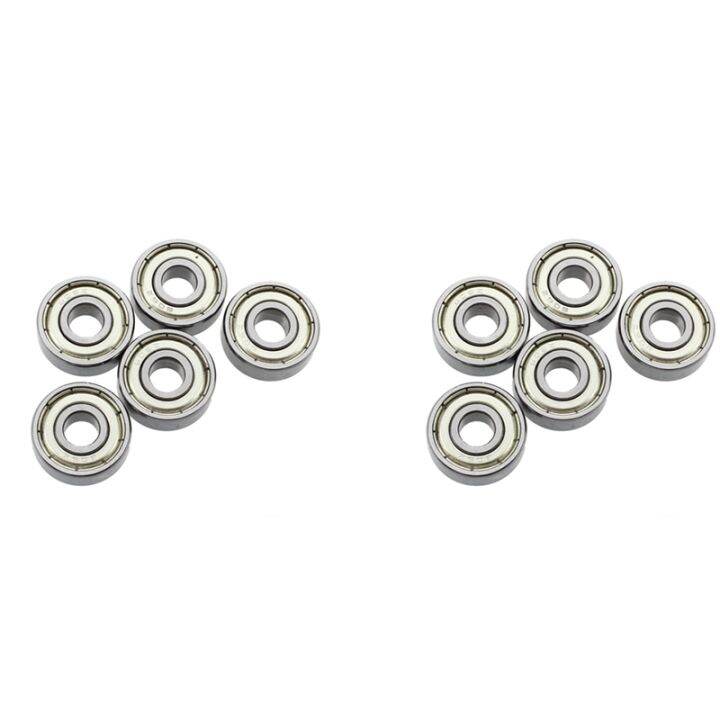606Z 6 x 17 x 6mm Metal Miniature Deep Groove Ball Bearings 10 Pcs ...