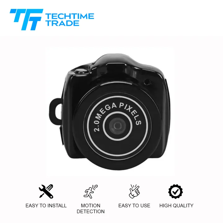 TechTime Trade Y2000 2MP HD Spy Mini DV Digital Camera Camcorder (Black ...