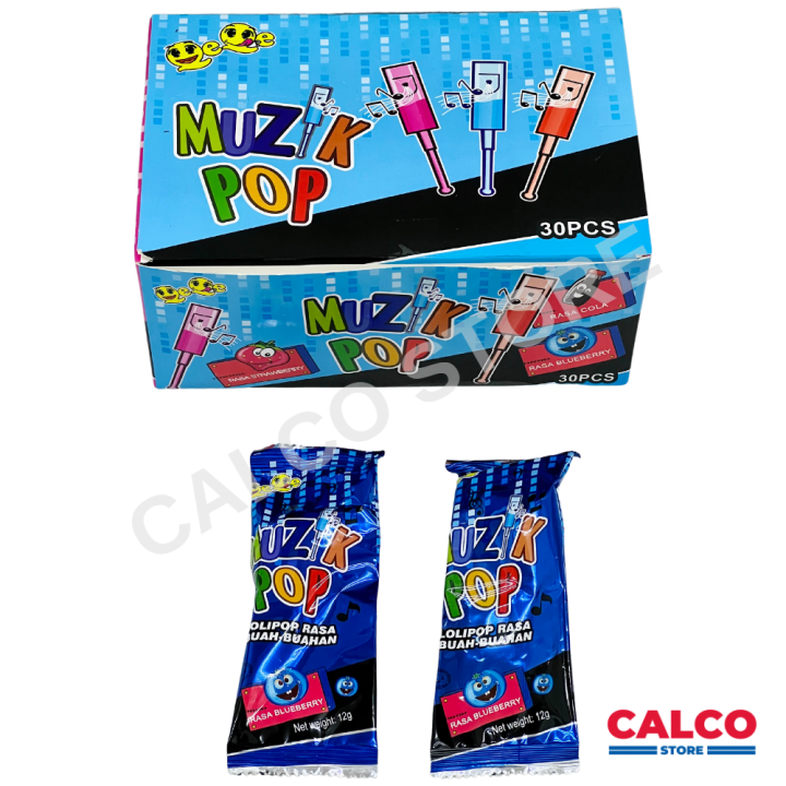 12g x 30’s QeQe Muzik Pop Lollipop Candy Gula-Gula 棒棒糖 Halal | Lazada