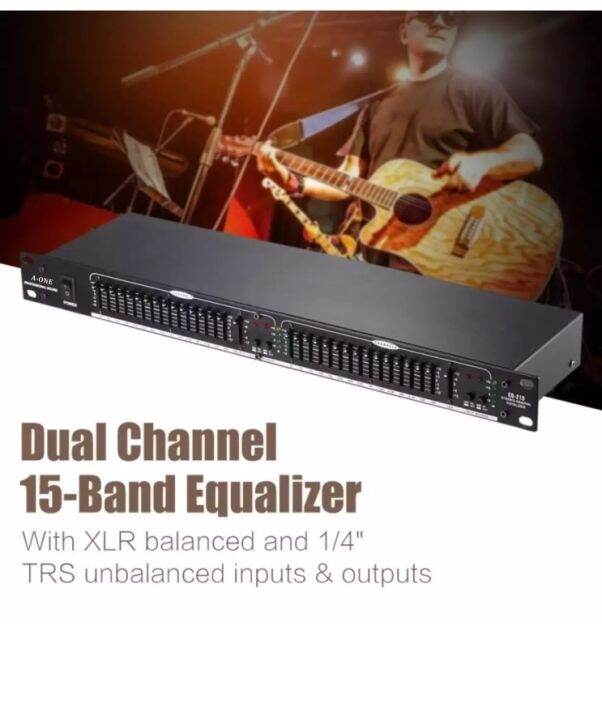 A-ONE EQ-215 Dual Channel 15-Band Equalizer 1U Rack Mount - intl | Lazada.co.th