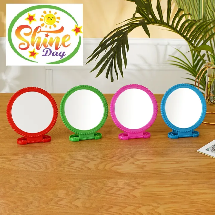 #131 Portable handy mirror Stand Up Vanity Pocket Mirror/ Personal ...