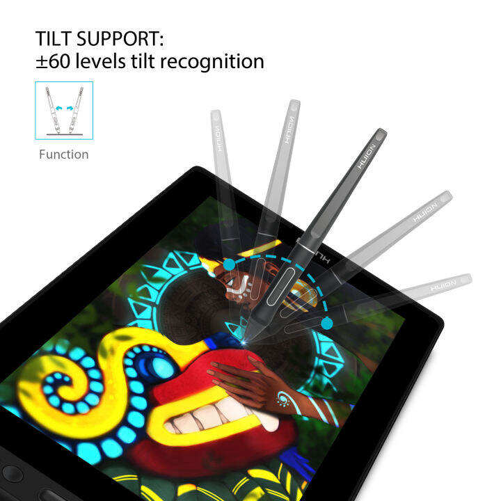 Huion Kamvas Pro 13 มือถือปากกาแสดงผล 13.3 นิ้วไม่มีแบตเตอรี่ Drawing ...