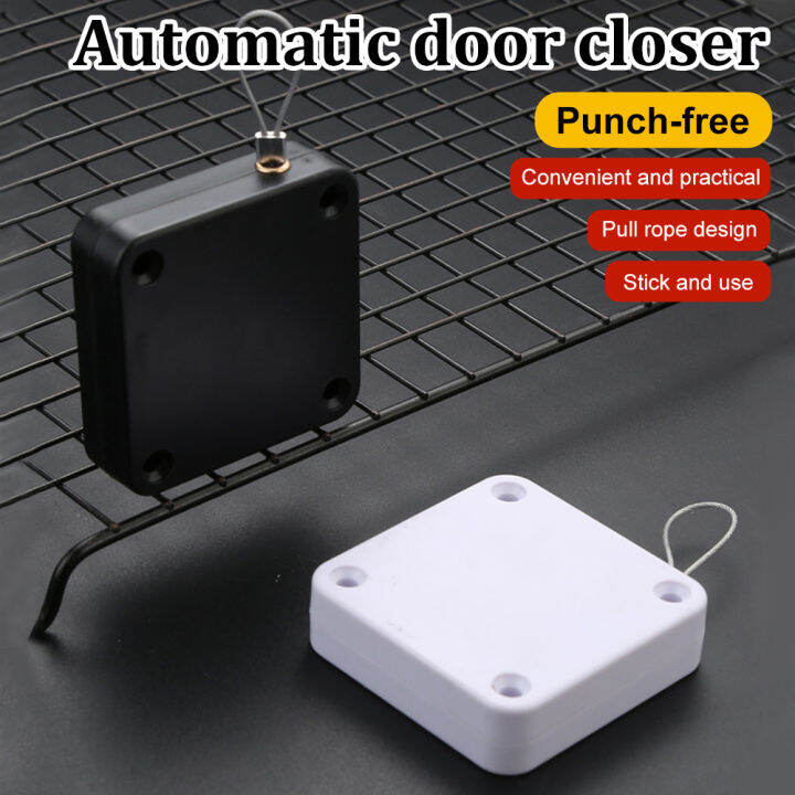 EG【Ready Stock】Punch-free Automatic Sensor Door Closer Automatically ...