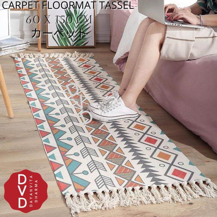 Carpet Floormat Tassel 60 X 150 CM - Karpet Rumbai Lantai Bohemian ...