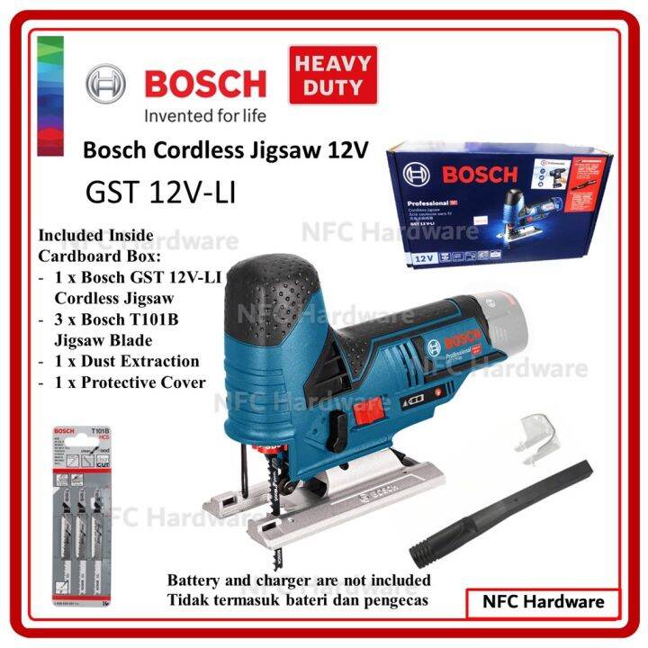 BOSCH GST 12V-LI Cordless Jigsaw 12V | Lazada