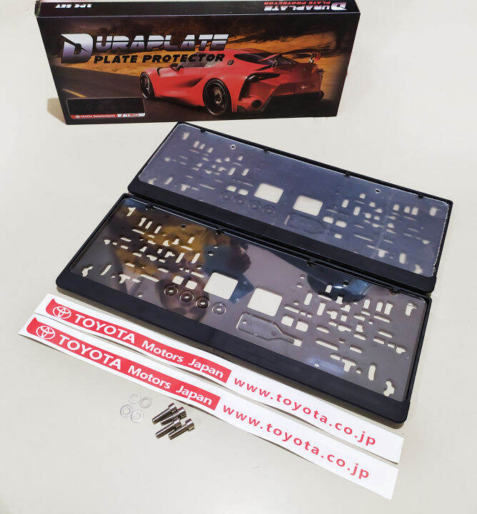 TOYOTA MOTORS Duraplate License Plate Holder License Plate Cover ...