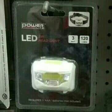 ( COD ) Powerlite By Krisbow Senter Kepala 3 Watt Baterai - Headlamp ...