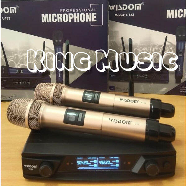 mic microphone wireless WISDOM U133 U 133 ORIGINAL | Lazada Indonesia