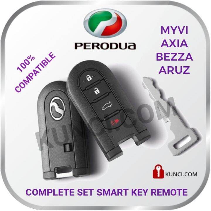 kunci Perodua smart key bezza myvi aruz axia | Lazada