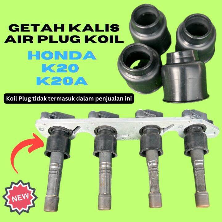 Honda K20 K20A Plug Coil Waterproof Rubber Set Getah Kalis Air Fit ...