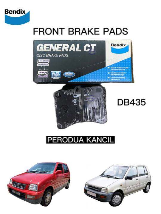 Perodua Kancil Front Disc Brake Pad - BENDIX - DB435 | Lazada