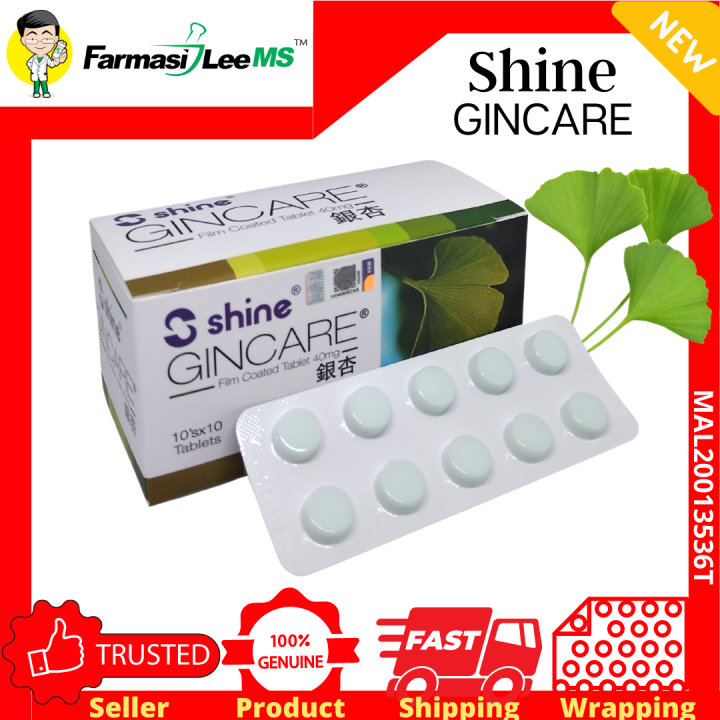 Shine Gincare Ginkgo Tablet 100s (Exp 05/2026) | Lazada