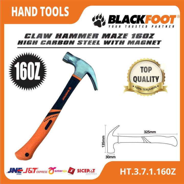 PALU KAMBING GERIGI + MAGNET Varian Ukuran 8 OZ - 16 OZ Gagang Fiber ...