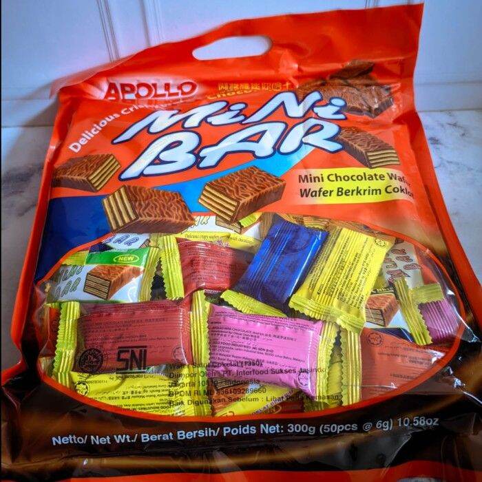 WAFER IMPORT APOLLO MINI BAR 300g | Lazada Indonesia