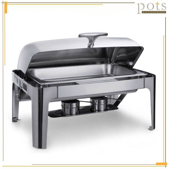 Stainless Steel Rectangle Chafing Dish Buffet Catering Set Berkas Lauk ...