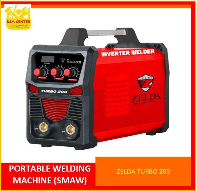 Portable inverter welding machine Zelda TURBO 200 MMA welder IGBT arc ...