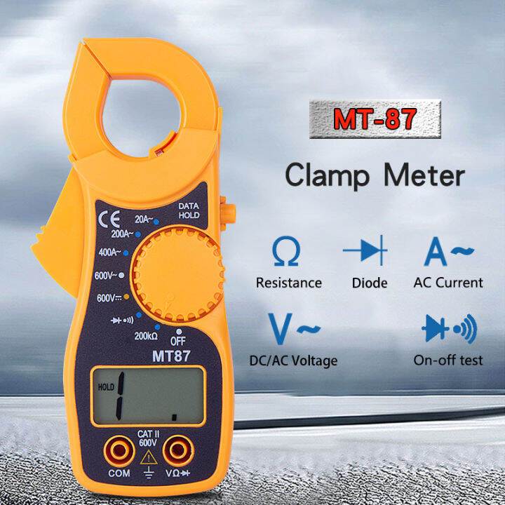 Mini Digital Clamp Multimeter Meter Tester Current AC/DC Voltage ...
