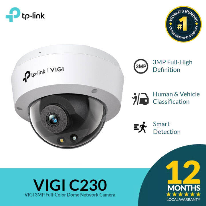 TP-Link VIGI C230 & C230I 3MP IR Full-Color Dome Network Camera | Lazada PH