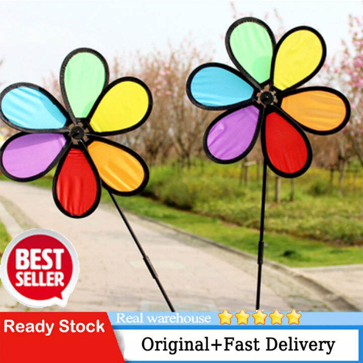 【High Quality+Fast Delivery】Rainbow Windmill,Colorful Wind Spinners ...