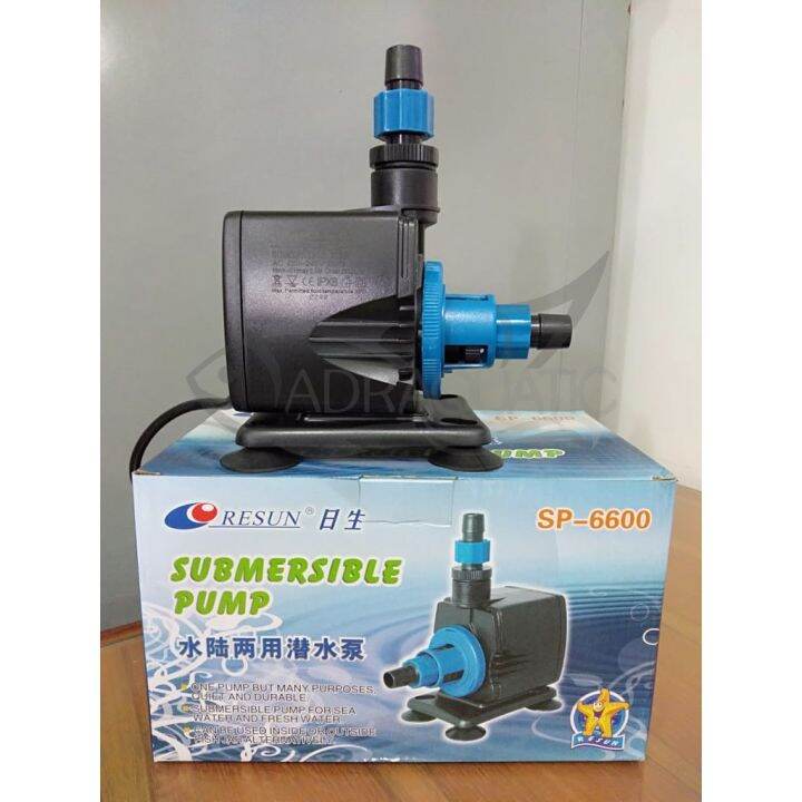 RESUN SP-6600 POWER HEAD SUBMERSIBLE PUMP POMPA AIR CELUP FILTER ...
