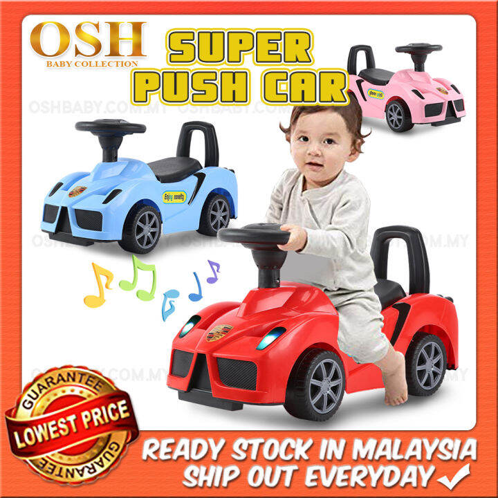 OSH KIDS SUPER PUSH CAR WALKER INDOOR kids ride on push car music ...