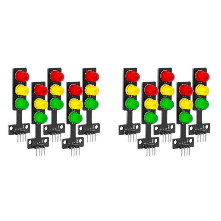 10x LED Traffic Light Module Creative DIY Mini Traffic Light 3.3-5V ... 10x LED Traffic Light Module Creative DIY Mini Traffic Light 3.3-5V ...