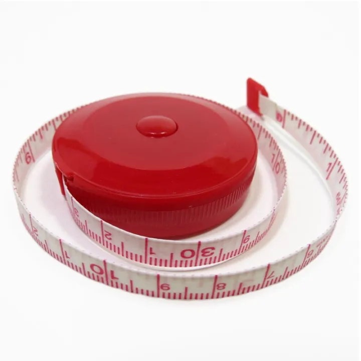 Meteran Gulung Otomatis 150cm Mini Roll Meteran Penjahit Ukur Dimensi ...