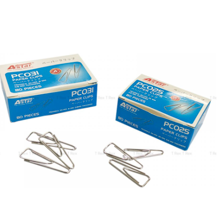 (PC025 / PC031)Astar Paper Clip, triangle, 80pcs per box | Lazada