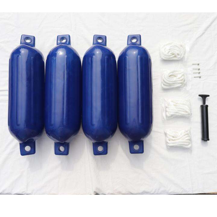 tongina 4x Boat Fender Anchor Buoy with 4 Ropes, 4 Pins, and 1 Pump ...