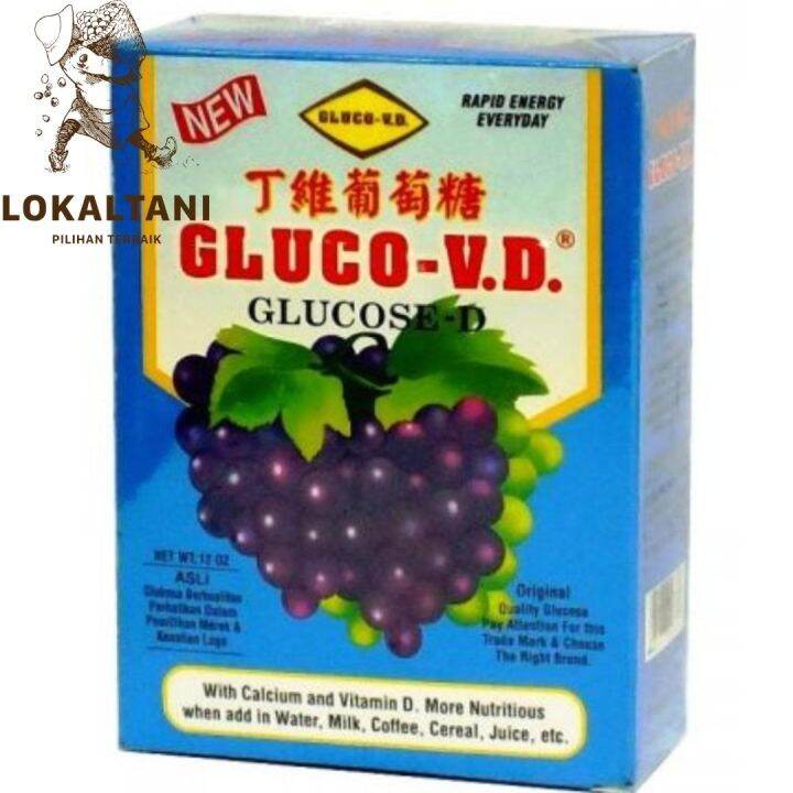 Minuman Glukosa / Tepung Dekstrosa GLUCO VD 340gr 12oz / Gula Anggur ...