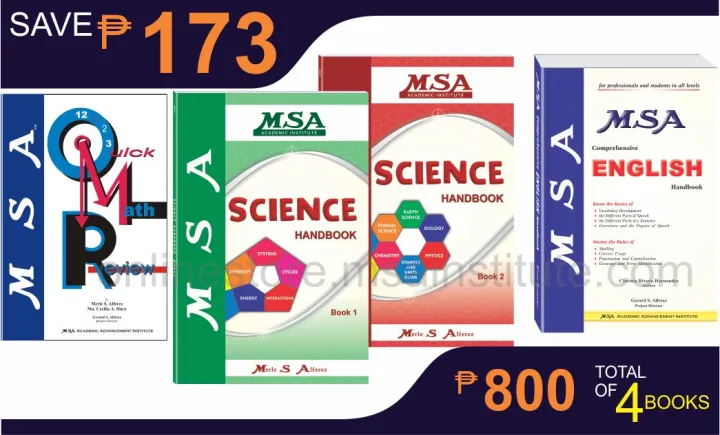 MSA Math Science English Books Set (Authentic / Brand New) | Lazada PH