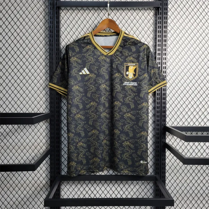 JAPAN BLACK DRAGON 2324 SPECIAL KIT GOLD FOOTBALL SHIRT SOCCER JERSEY | Lazada.co.th