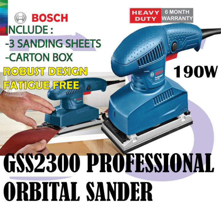 BANSOON BOSCH GSS 2300 Professional Orbital Sander. 190W. Robust design ...