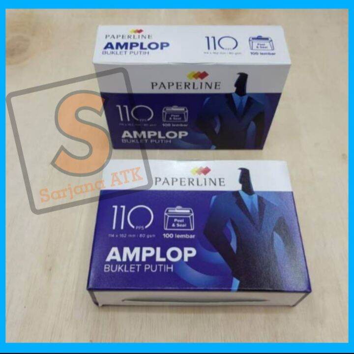 Amplop Putih Paperline PPL 110 LEM /Amplop Surat (100 Lembar) | Lazada ...
