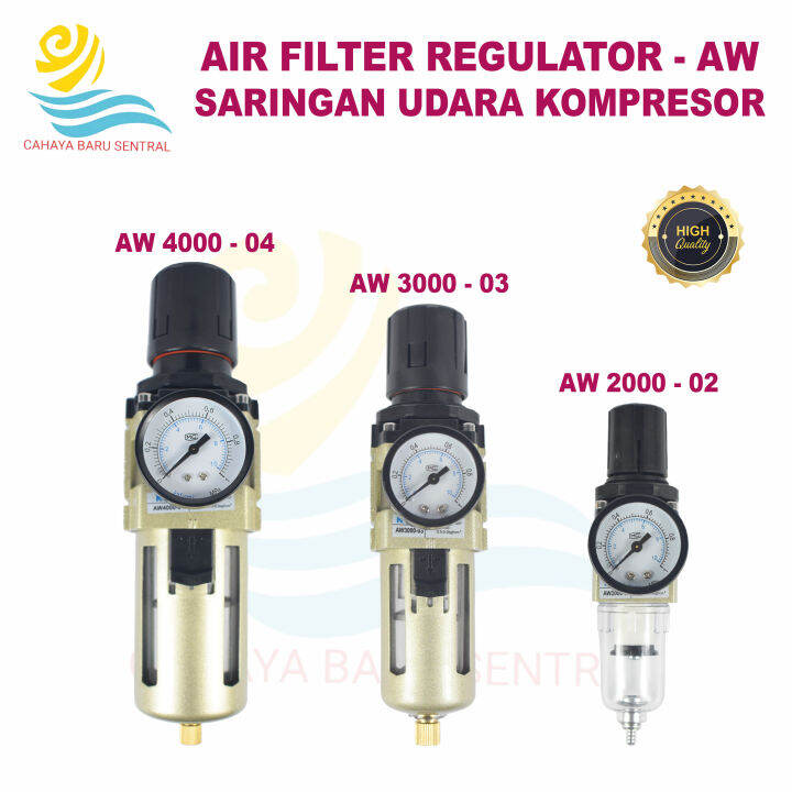 AIR FILTER REGULATOR SINGLE AW / FILTER REGULATOR PNEUMATIC AW | Lazada ...