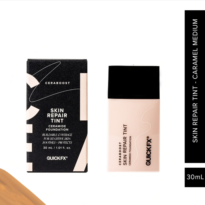 QUICKFX Ceraboost Skin Repair Tint Caramel Medium 30ml | Lazada PH