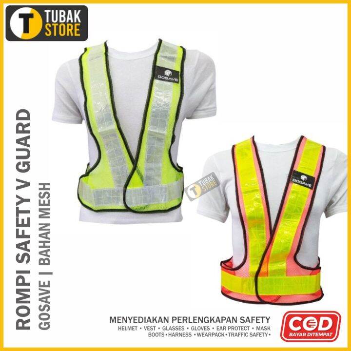 Rompi Proyek / Rompi V Guard Jaring / Rompi Safety Vest Scotlite PVC ...