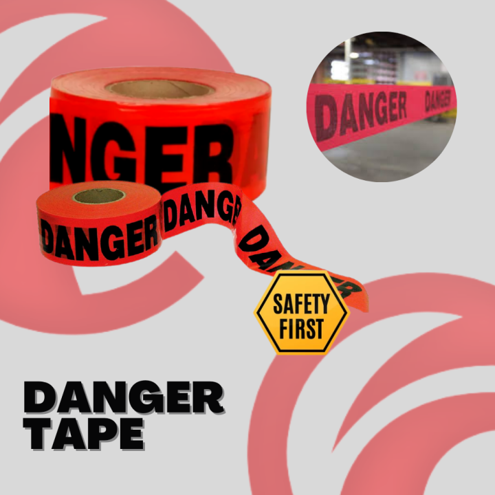 Danger Tape size 3" x 305m Heavy Duty (barrier) | Lazada PH